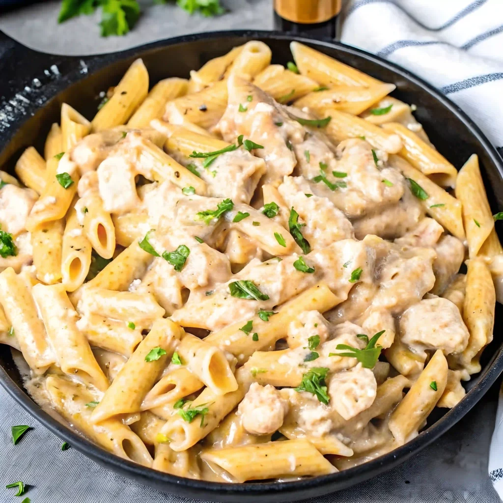 Creamy Garlic Penne Pasta Recipe