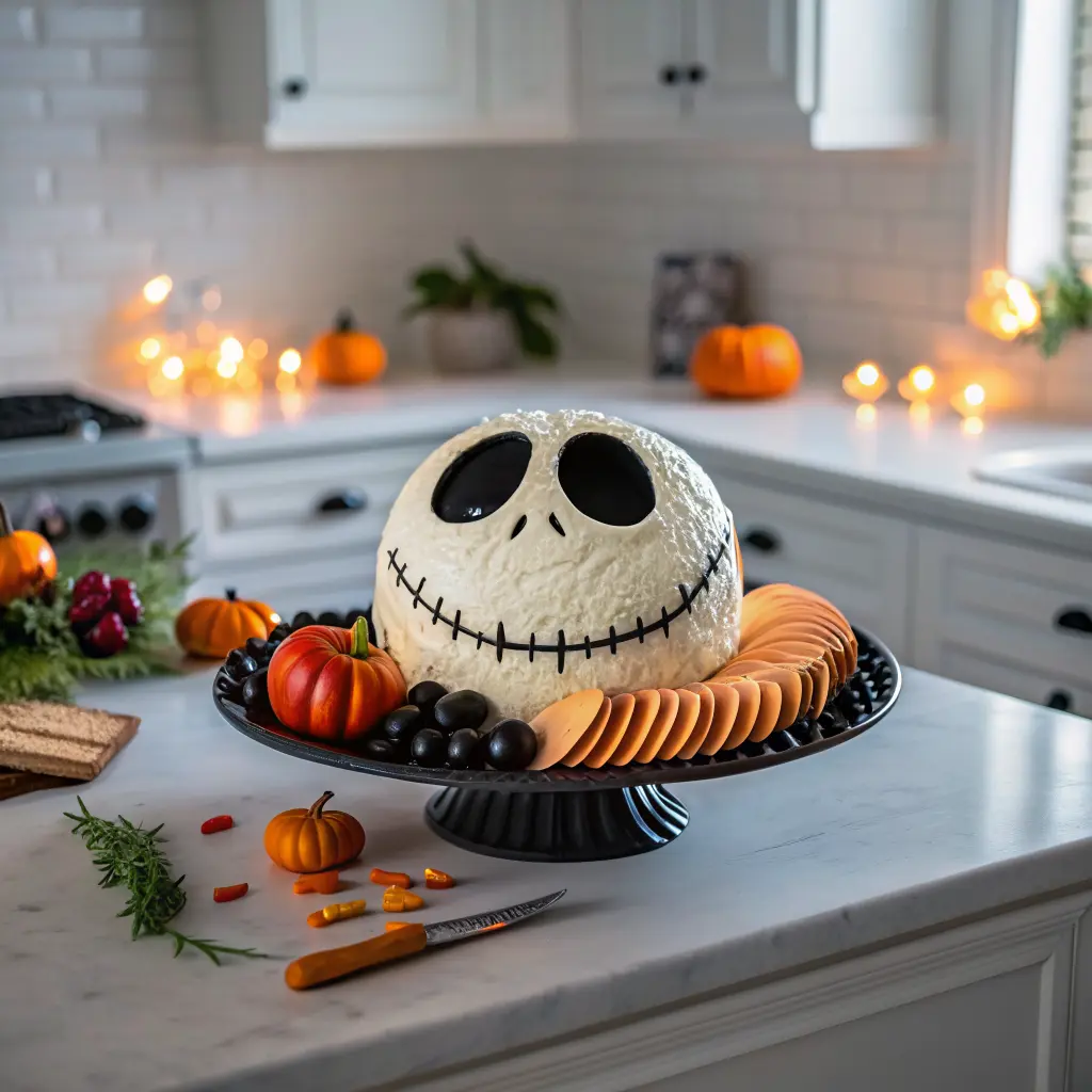 Skellington Cheese Ball Appetizer Recipe